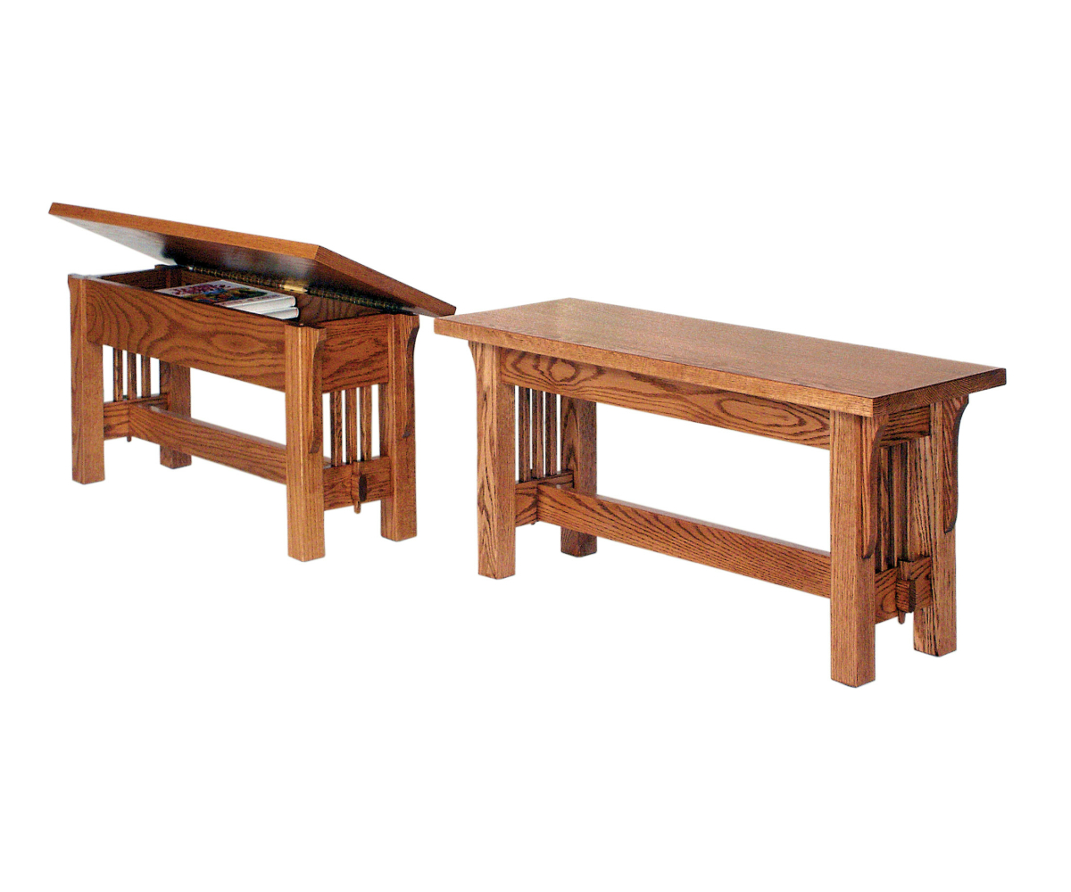 Landmark Mission Bench - Midwest Woodworks