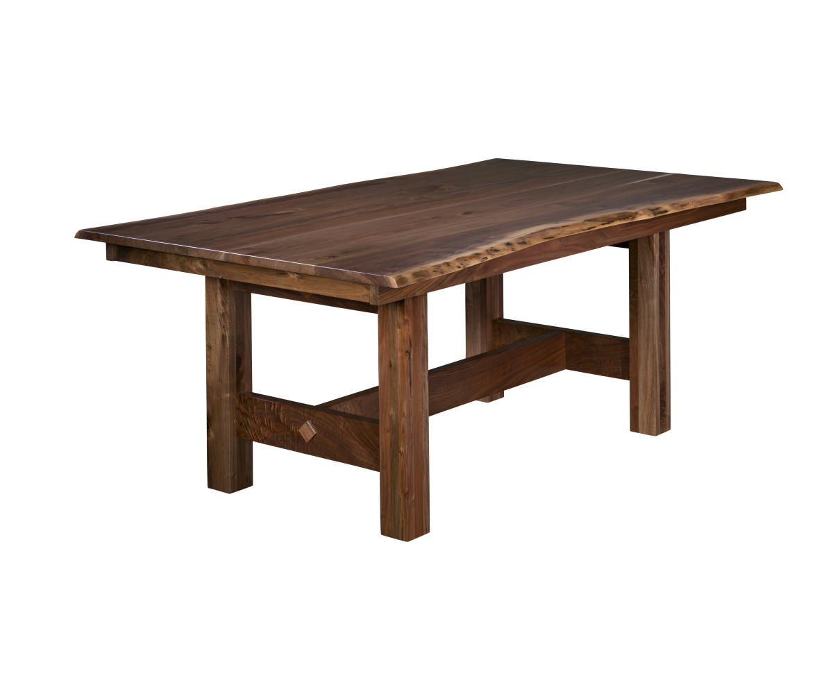 Vintage Live Edge Table - Midwest Woodworks