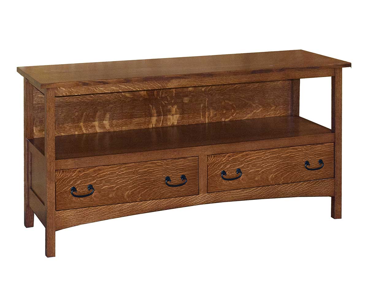 Granny Mission 60” Open Plasma Stand - Midwest Woodworks