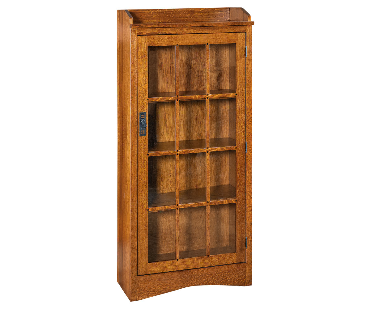 Butterfly Mission Bookcase (Right) - Midwest Woodworks