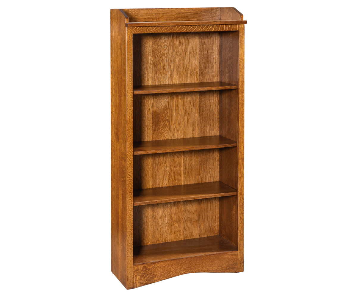 Butterfly Mission Bookcase (Center) - Midwest Woodworks
