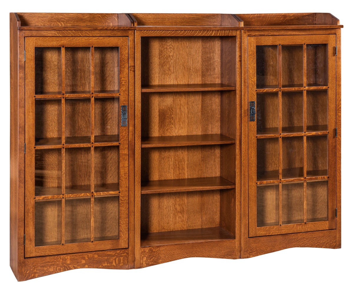 Butterfly Mission Bookcase - Midwest Woodworks