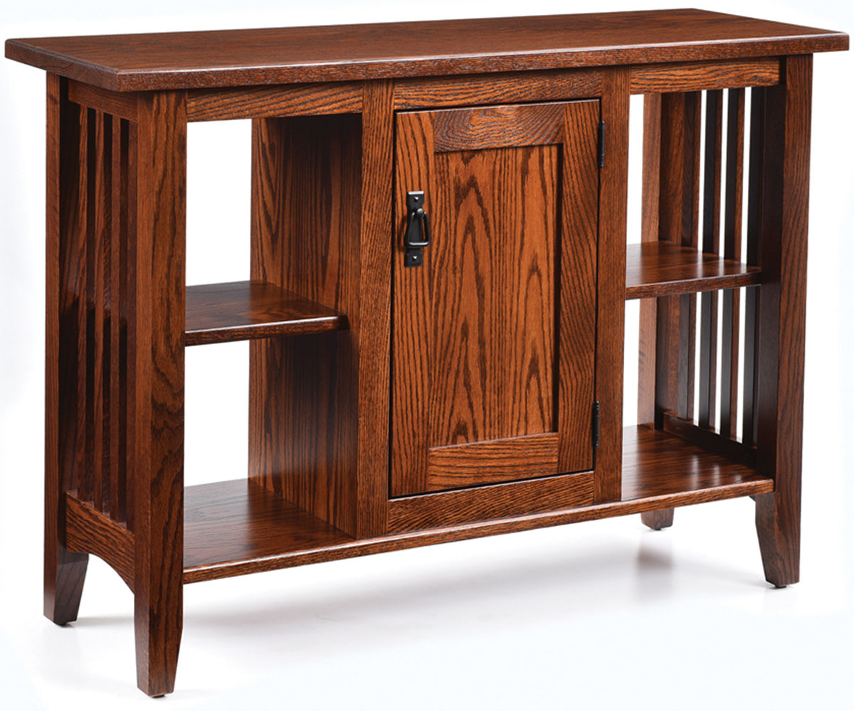 Enclosed Mission Sofa Table - Midwest Woodworks