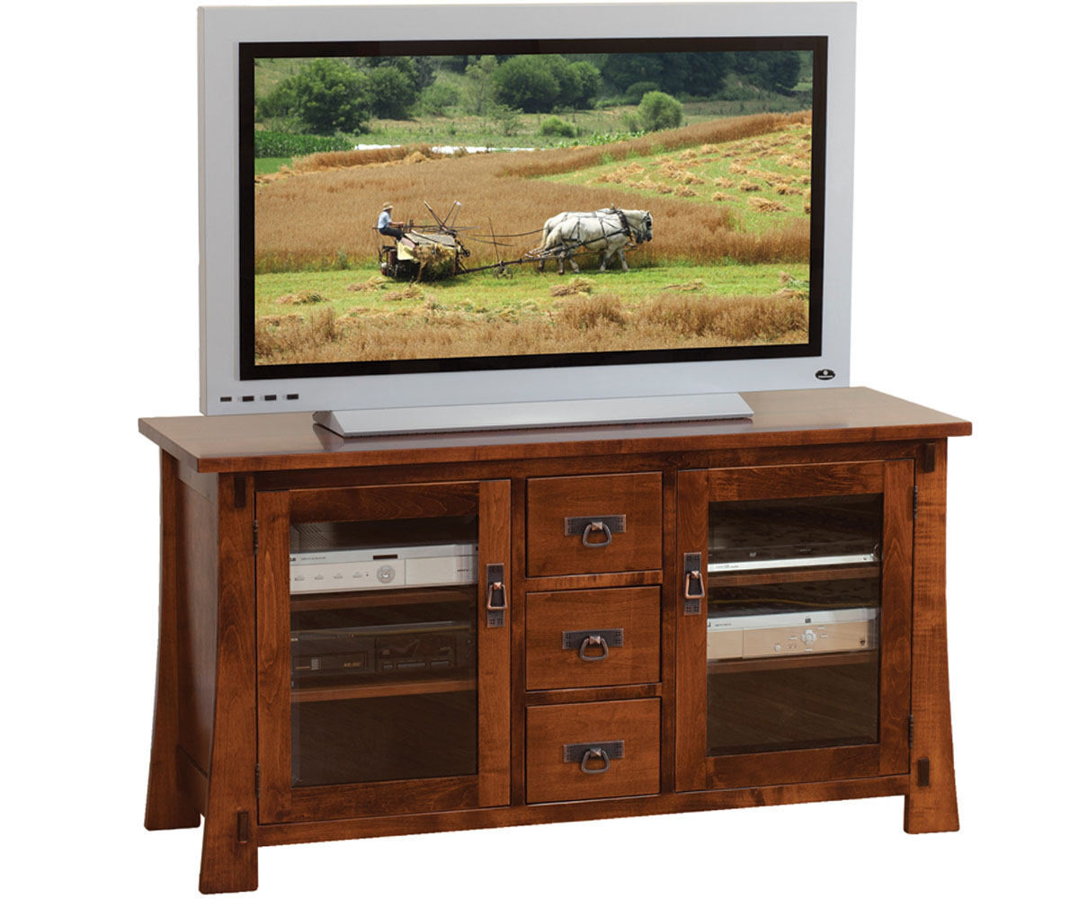 Monterey Media Console - 56"W - Midwest Woodworks