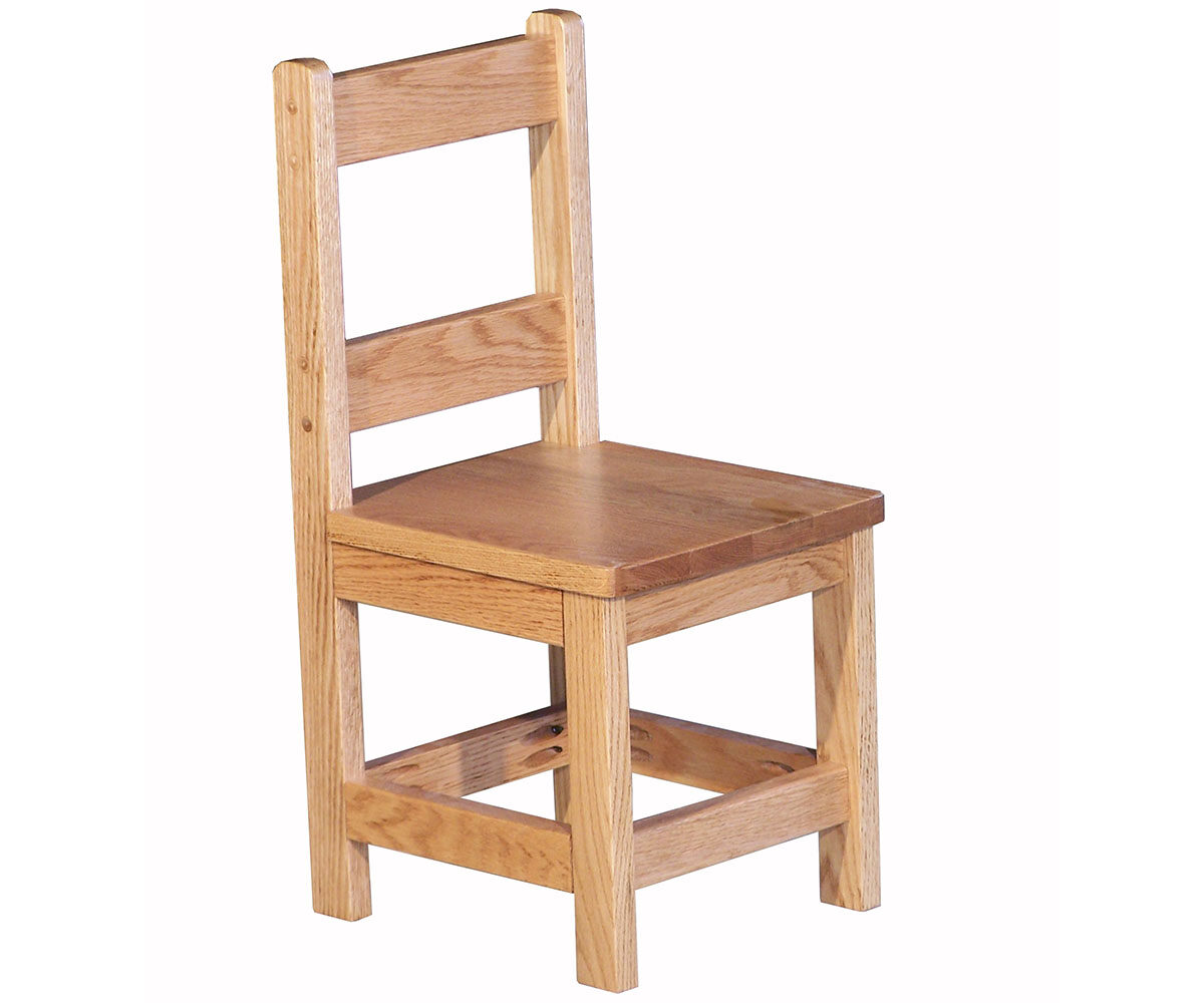 Small Square Child's Chair - Midwest Woodworks