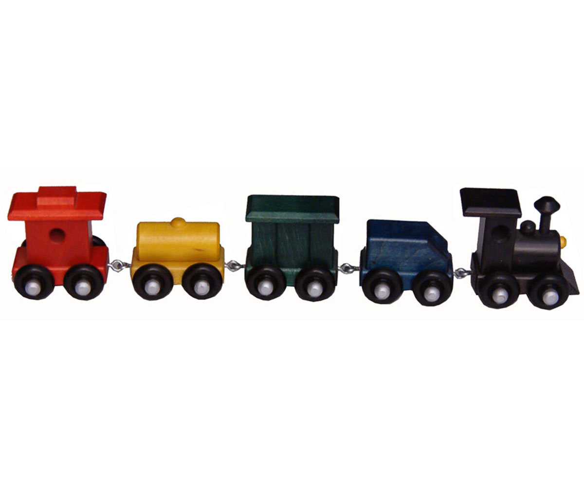 Small Painted Train - Midwest Woodworks