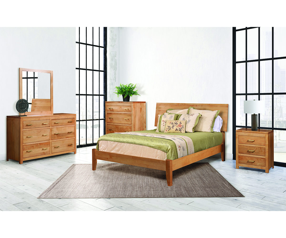 Lew Modern Bedroom Collection - Midwest Woodworks
