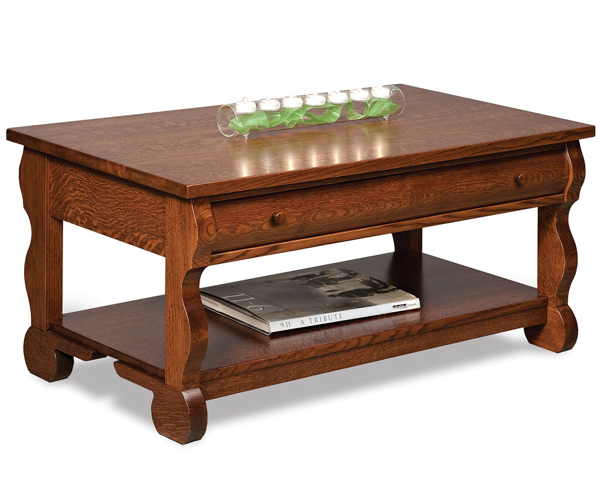 Old Classic Sleigh Coffee Table - Midwest Woodworks
