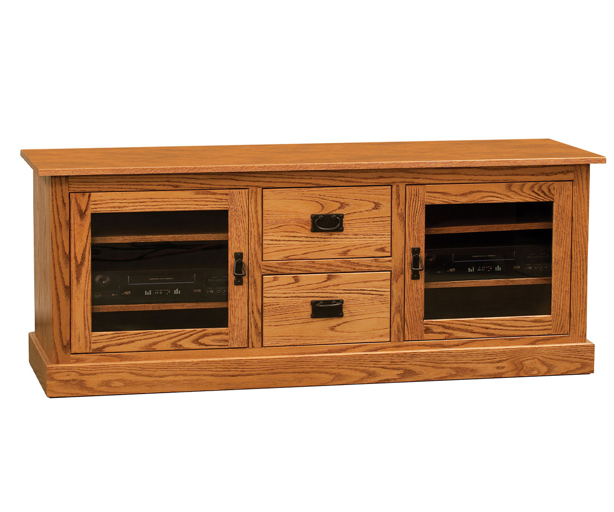 Mission TV Console - 65"W - Midwest Woodworks