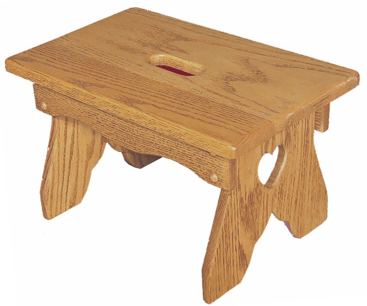 Slot Bench with Heart - Midwest Woodworks