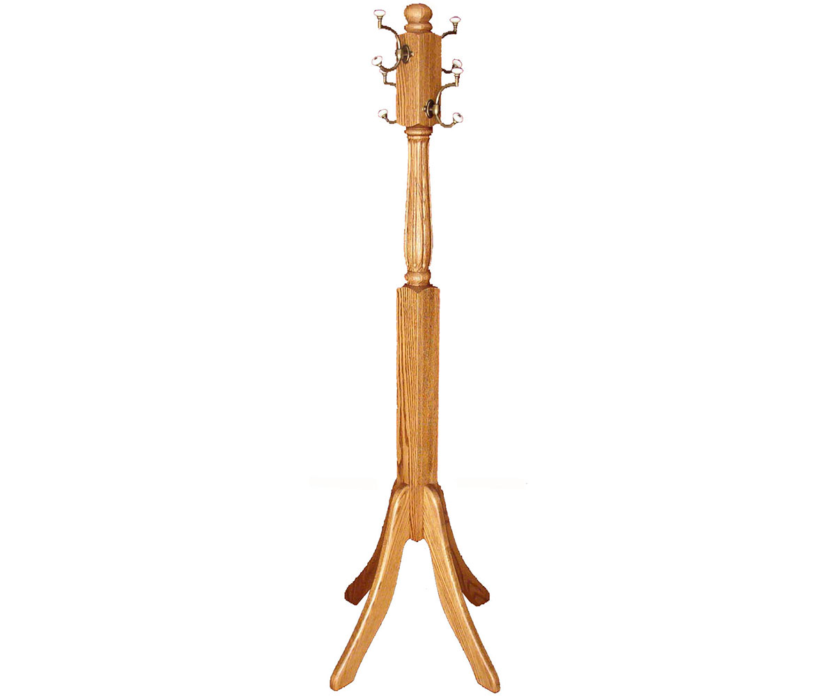 Fluted Hall Tree - Midwest Woodworks